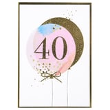 Kort 40 år Rosa/gull | Obs.no