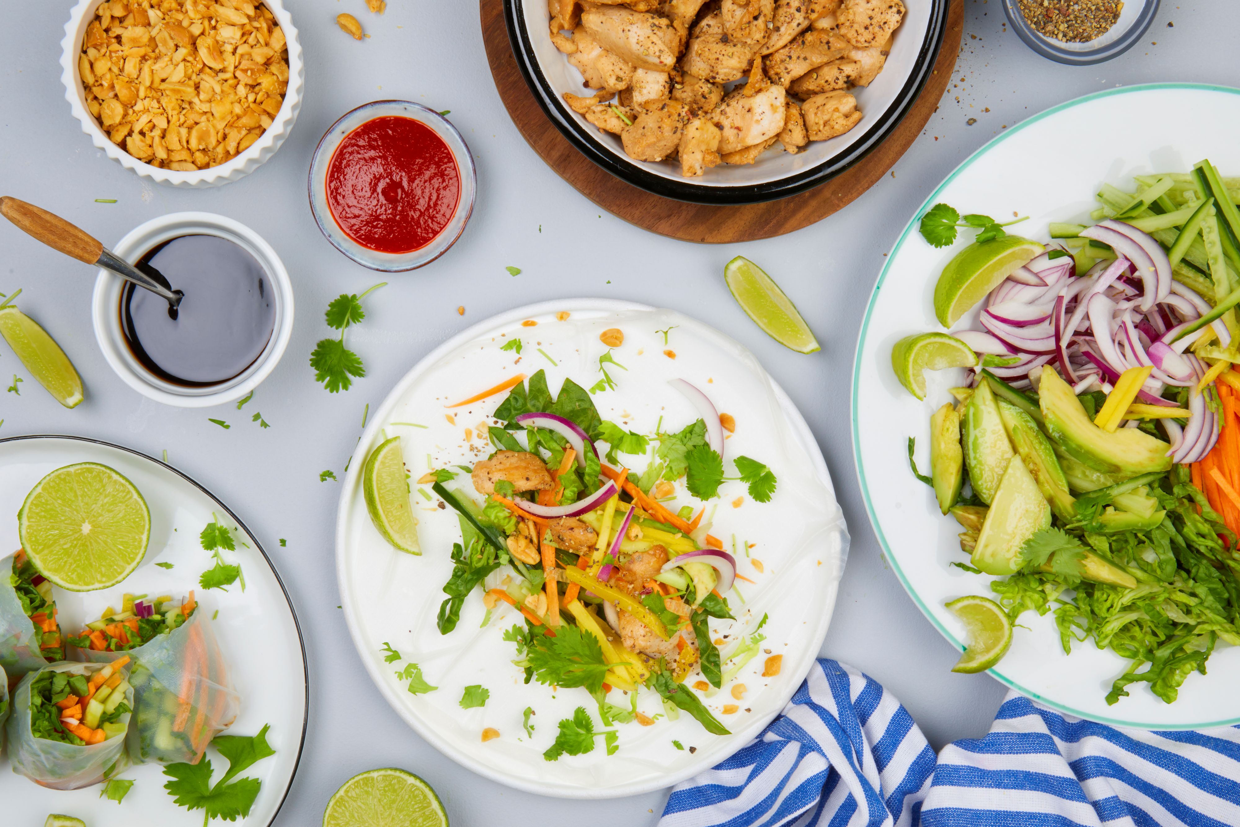 Sommerruller med kylling og mango | Obs.no