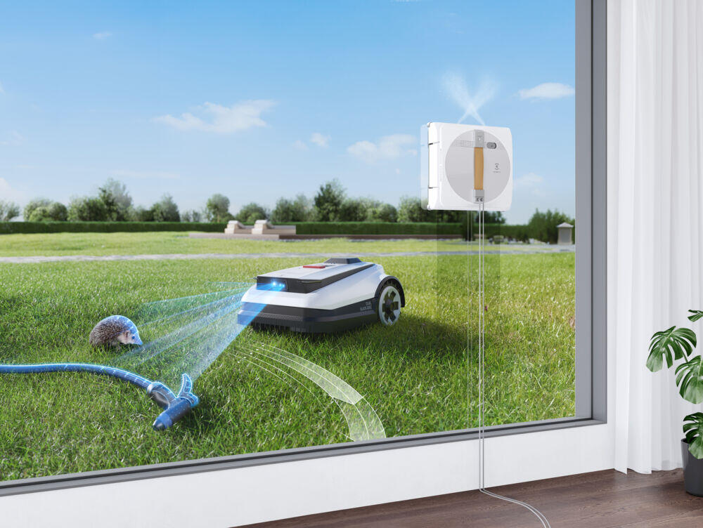 Ecovacs Goat A1-1600RTK robotklipper og Winbot W1 PRO robot ...