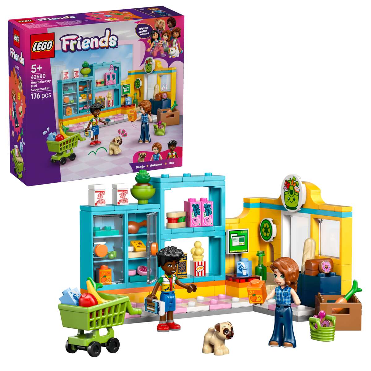 LEGO® Friends Heartlake Citys matbutikk 42680 | Obs.no