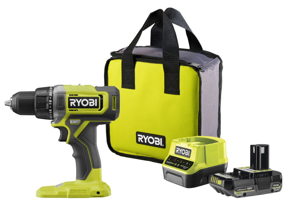 Ryobi RDD18-1C20S drill m/batteri | Obs.no