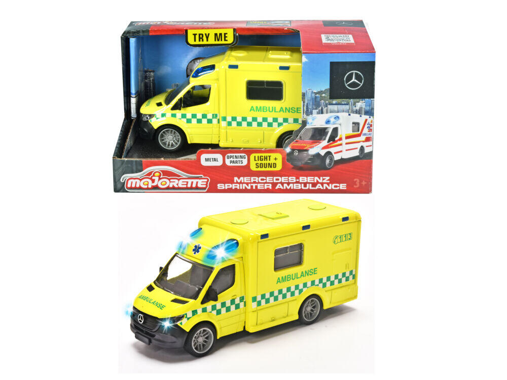 Majorette Grand Series - Mercedes-Benz Sprinter Norsk Ambulanse | Obs.no
